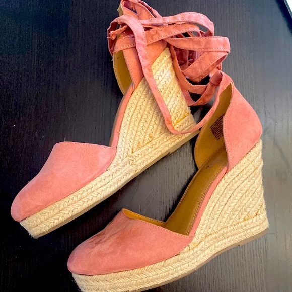 Brash | Shoes | Brashwomens Pinkmauve Espadrille Wedge Heel Size 9 ...
